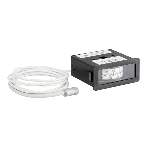 Miljoco 2 7/16" x 2" Flush-Mount Horizontal Drum Thermometer