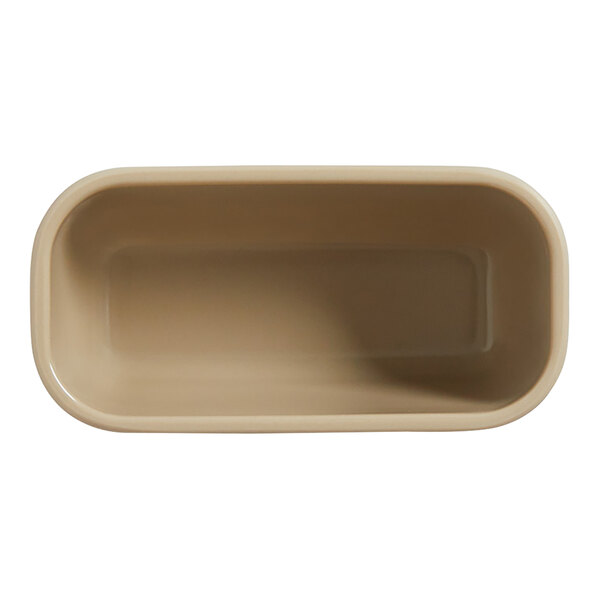 American Metalcraft Blend Collection 4 oz. Coffee Melamine Rectangle Bowl