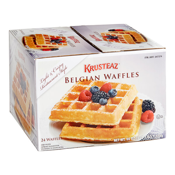 Krusteaz Belgian Waffle 4" - 24/Case