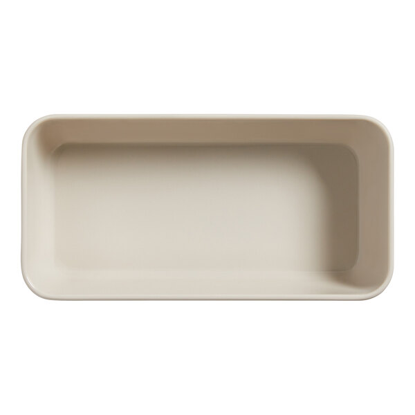 American Metalcraft Blend Collection 20 oz. Biscuit Melamine Rectangle Bowl