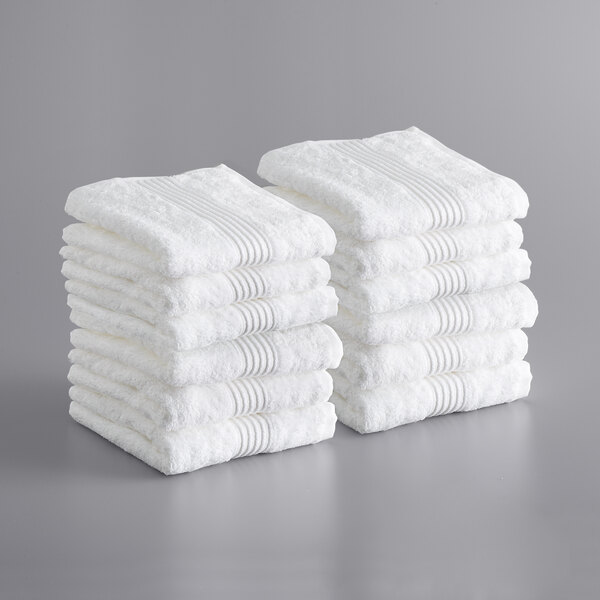 Lavex Luxury 16" x 30" 100% Combed Ring-Spun Cotton Hand Towel 4.5 lb ...