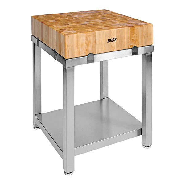 John Boos & Co. CUCLA24T Cucina Laforza 24" x 24" Maple Wood ...