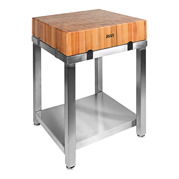 John Boos & Co. CHY-CUCLA24T Cucina Laforza 24" x 24" Cherry Wood ...