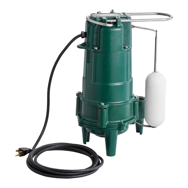 Zoeller 803-0001 Shark Grinder Pump with Vertical Float Switch - 115V