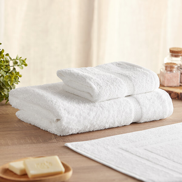 Lavex Premium 3-Piece 100% Ring-Spun Cotton Towel Kit - Sample