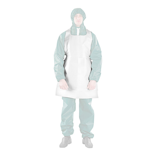 Ansell AlphaTec® 68-2000 28" x 44" Model 232 Standard Polyethylene Bib ...