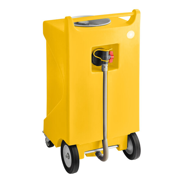 PourAway Cadet 456809 30 Gallon Yellow HDPE Rectangular Liquids ...