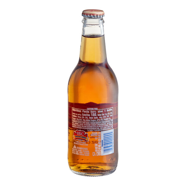 IBC Cream Soda 12 fl. oz. Glass Bottle - 24/Case