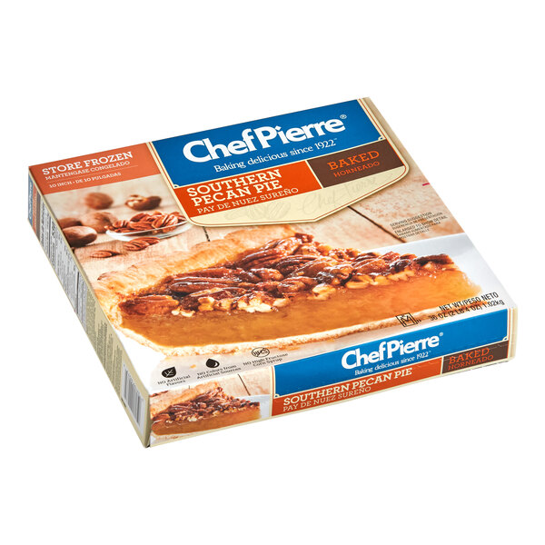 Chef Pierre Pre-Baked Southern Pecan Pie 10" - 6/Case
