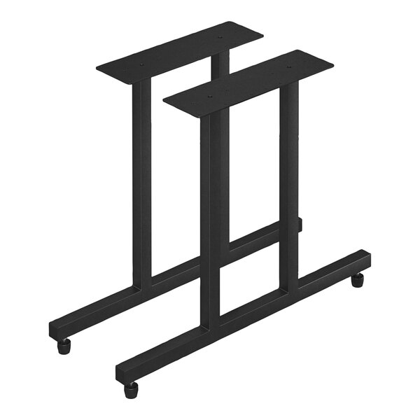 FLAT Tech ATT36 EQ 36" Wheelchair Height Self-Stabilizing Black Table Base