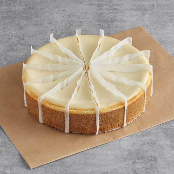 The Cheesecake Factory Pre-Cut 14-Slice Classic Cheesecake 10" - 2/Case