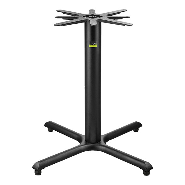 FLAT Tech KX36 EQ 36" x 36" Counter Height Black Table Base with ...