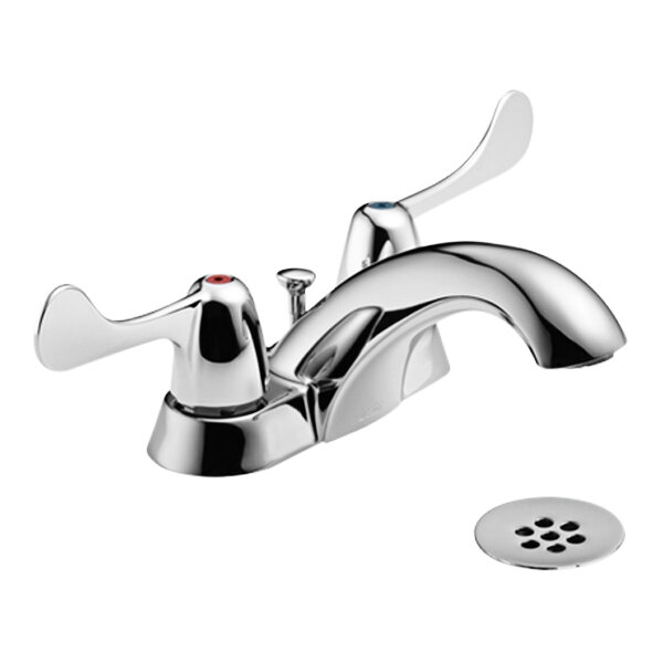 Delta Faucet 2529LF-HDF Deck Mount Lavatory Faucet with Blade Handles ...