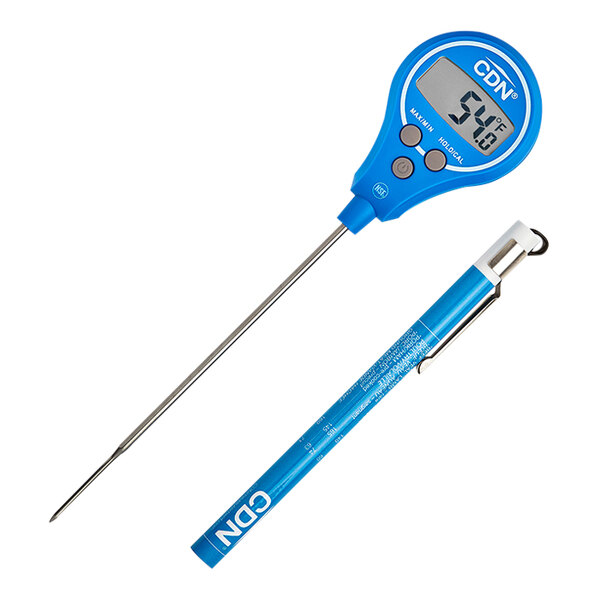 CDN DTL572B 4 5/16" Blue Waterproof Digital Pocket Probe Lollipop ...