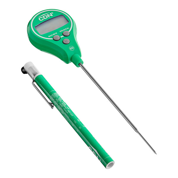 CDN DTL572G 4 5/16" Green Waterproof Digital Pocket Probe Lollipop ...