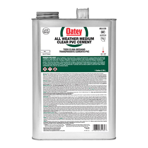 Oatey 31135 1 Gallon Clear PVC All Weather Cement