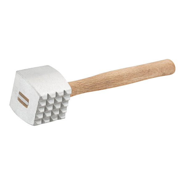Vollrath 13" Aluminum Meat Tenderizer with Wood Handle 47712