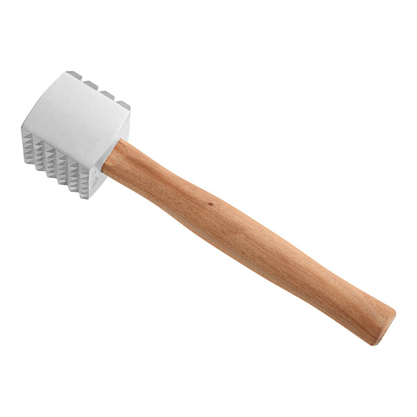 Vollrath 13" Aluminum Meat Tenderizer with Wood Handle 47712
