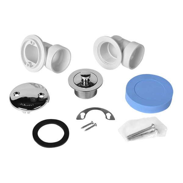 Dearborn by Oatey P9225BBG Schedule 40 PVC Chrome Finish Bath Waste and ...