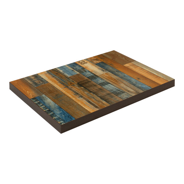 American Tables & Seating 24" x 30" Double-Sided Laminate Indoor Table ...