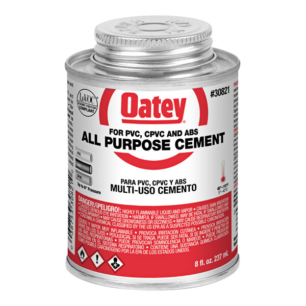 Oatey 30821 8 oz. Clear All-Purpose Cement