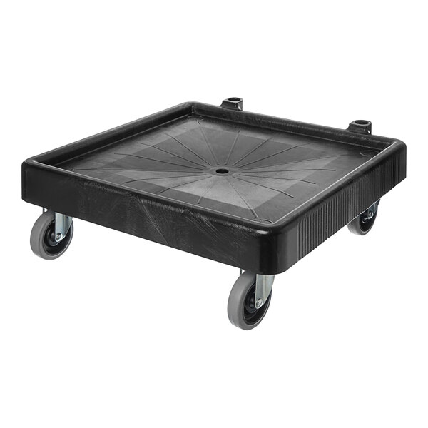 Carlisle E-Z Glide Black Glass Rack Dolly C223603