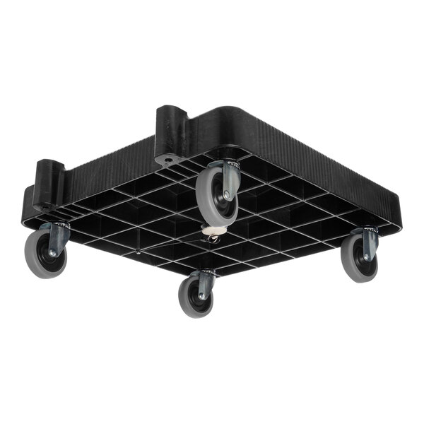 Carlisle E-Z Glide Black Glass Rack Dolly C223603