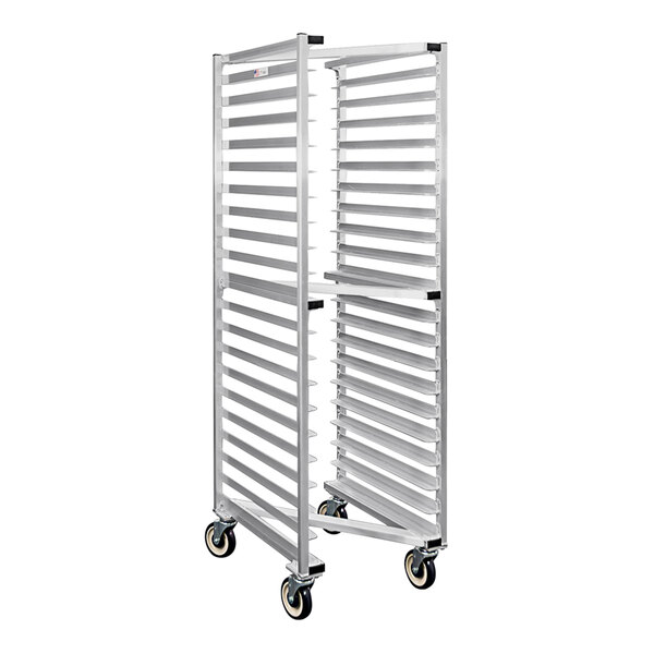 New Age 20 Pan End Load Aluminum Z-Type Nesting Bun / Sheet Pan Rack 1331Z