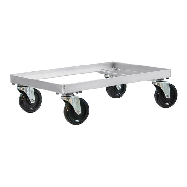 New Age 25 1/2" x 18" x 8" Aluminum Dough Proofing Box Dolly 1196