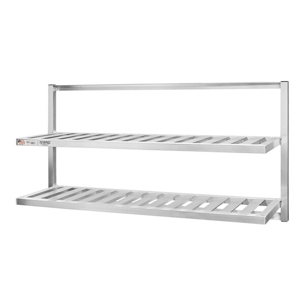 New Age 98142 16" x 60" Aluminum Bus Tub Wall Shelf