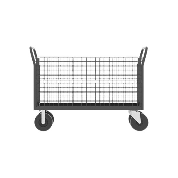 Valley Craft 48" x 24" x 37" Gray 4-Sided Platform Cage Cart F80126VCGY ...