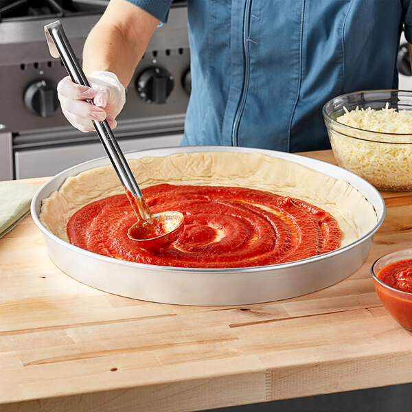 Choice 16" x 2" Aluminum Tapered / Nesting Deep Dish Pizza Pan