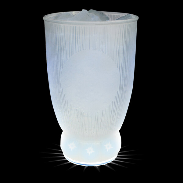 18 oz. Customizable Plastic Coconut with 5 White LED Lights - 75/Case