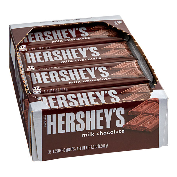 HERSHEY'S Milk Chocolate Bar 1.55 oz. - 36/Pack