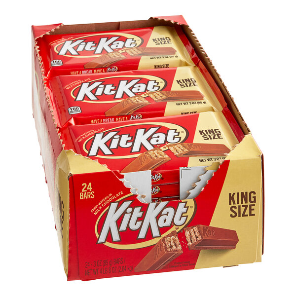 KIT KAT® King Size Milk Chocolate Bar 3 oz. - 144/Case