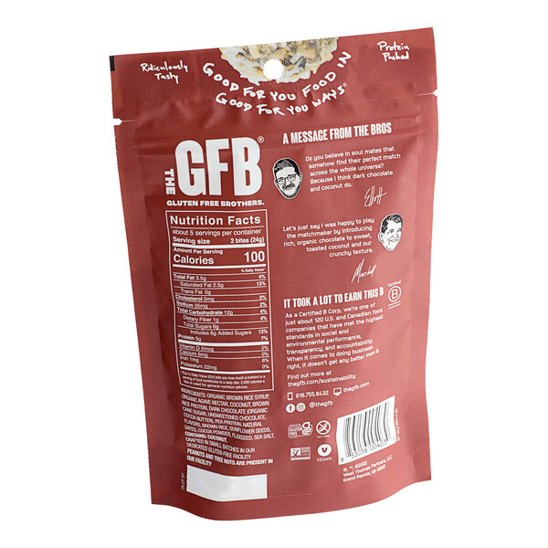 The GFB Dark Chocolate Coconut Bites 4 oz. - 6/Case