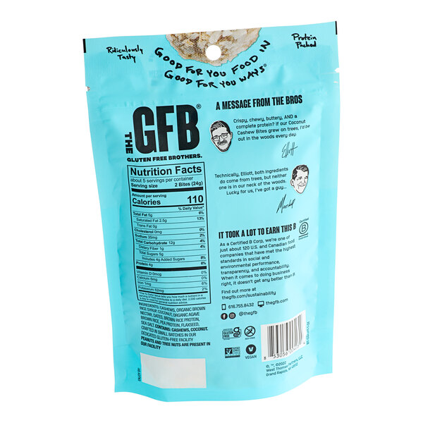 The GFB Coconut Cashew Bites 4 oz. - 6/Case