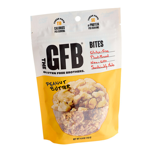 The GFB Peanut Butter Bites 4 oz. - 6/Case