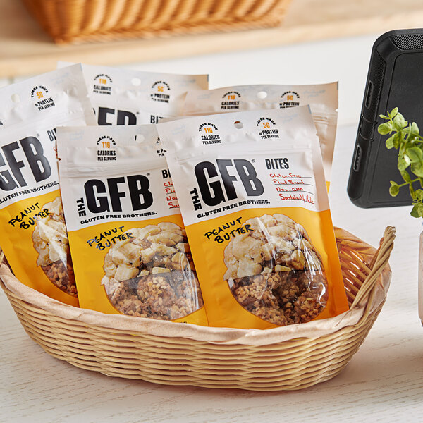 The GFB Peanut Butter Bites 4 oz. - 6/Case