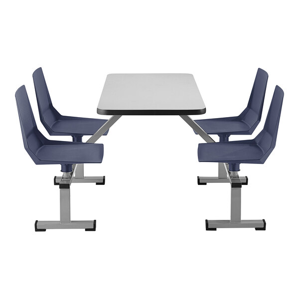 National Public Seating 24" x 48" Hollyberry Cluster Swivel Booth with ...