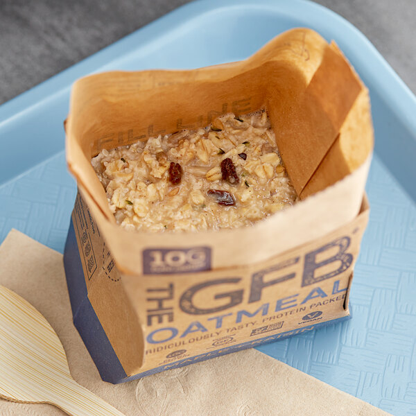The GFB Maple Raisin Oatmeal Packet 2.1 oz. - 48/Case