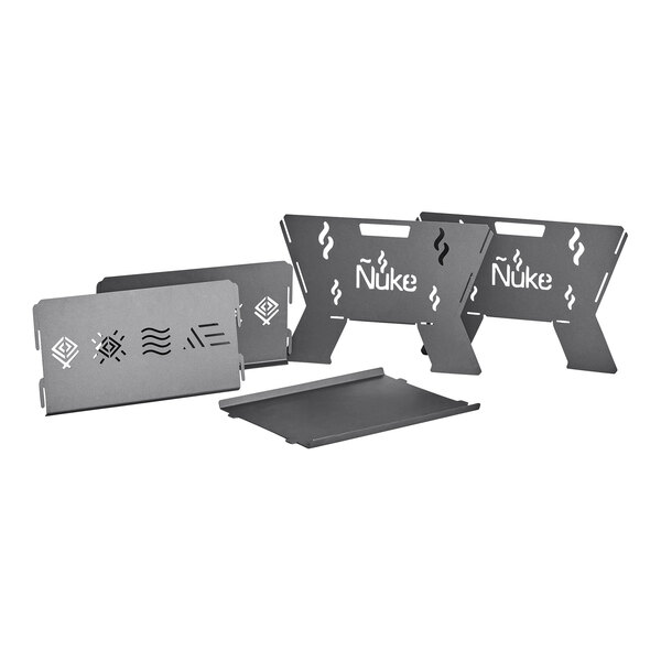 Nuke BBQ Huapi 50 21" Collapsible Wood Fire Pit / Grill with 2 Grates