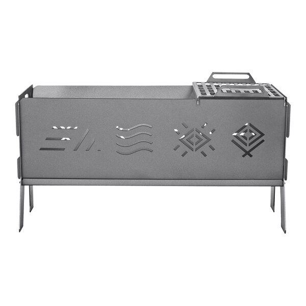 Nuke BBQ Huapi 70 31" Collapsible Wood Fire Pit / Grill Set