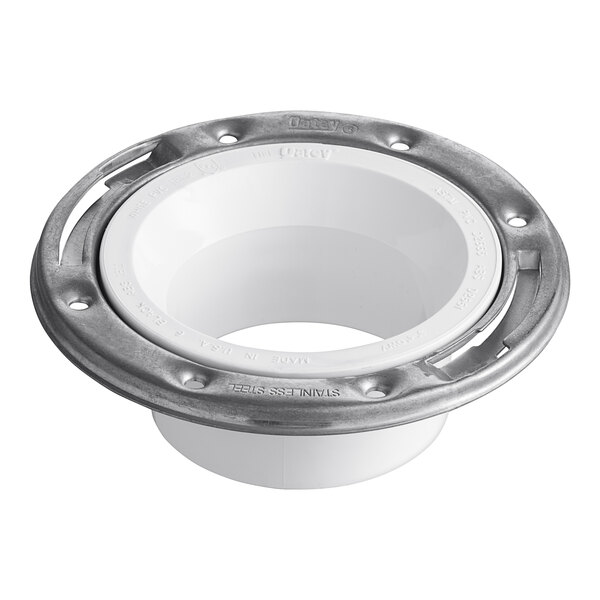 Oatey 43495 Level Fit 3" - 4" PVC Water Closet Flange with Stainless ...