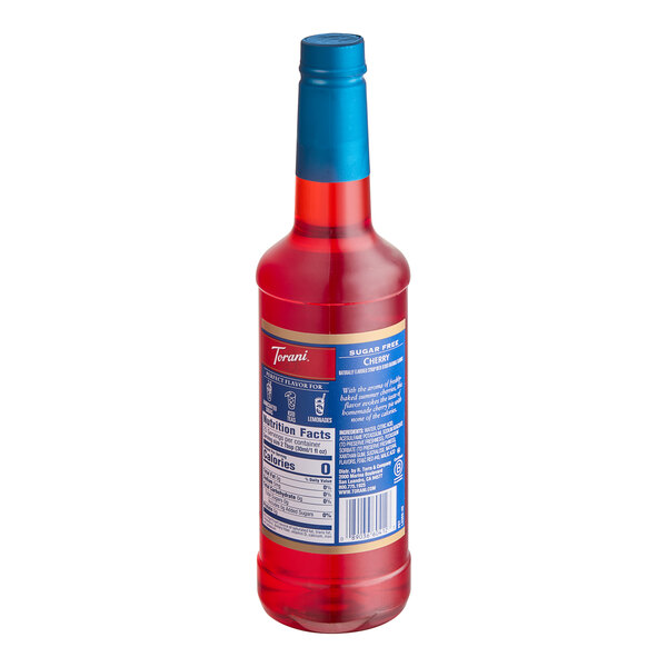 Torani Sugar-Free Cherry Flavoring Syrup 750 mL Plastic Bottle