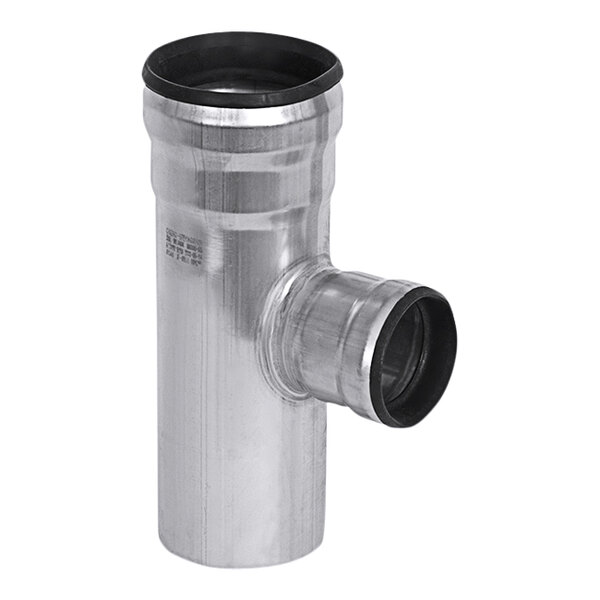 Josam JF-0920 4" x 4" Stainless Steel Tee Fitting for Push-Fit Pipes