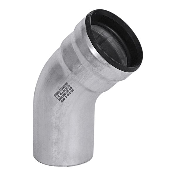 Josam JF-0606 2" Stainless Steel 45 Degree Bend Fitting for Push-Fit Pipes