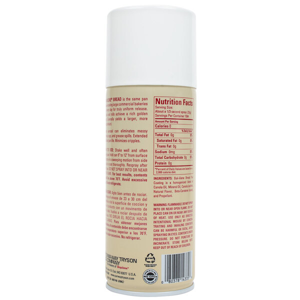 Bak-Klene 14 oz. Bread Pan Release Spray - 6/Case