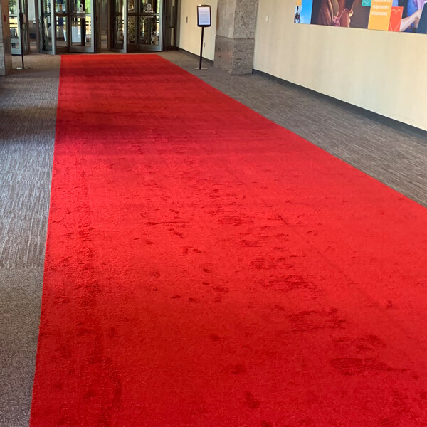 FloorEXP 3' x 50' Red Event Carpet Runner