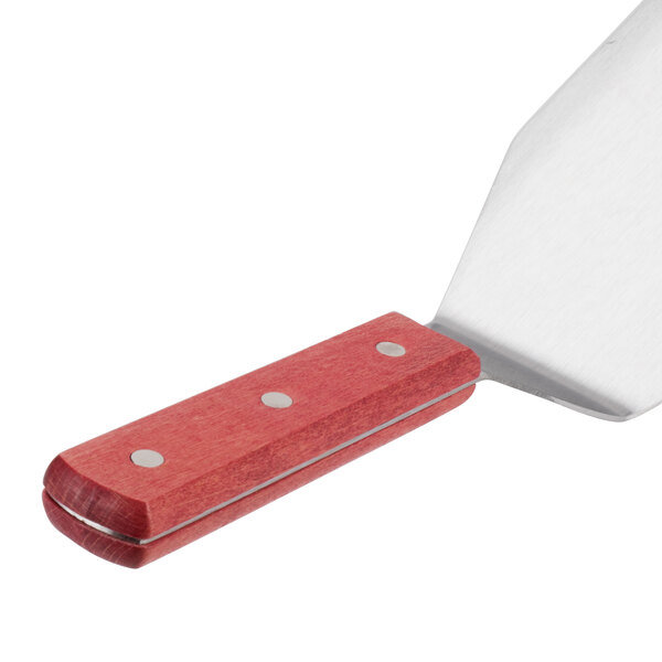 American Metalcraft 19075 6" x 4" Solid Turner - Wood Handle